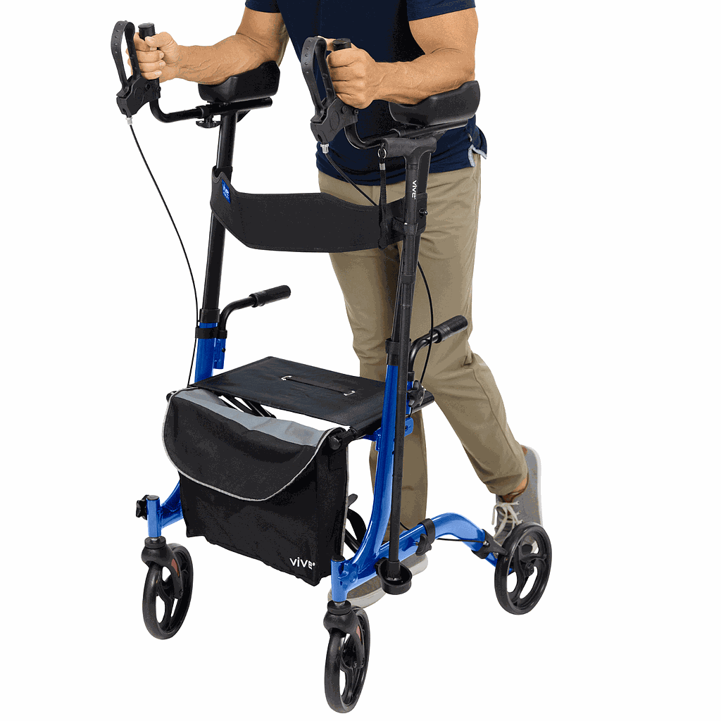 UpRight Walker - 4 Wheels with Seat – OrthoSTAT