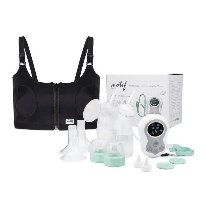Breast Pump - Duo Double Rechargeable with Hands-Free Pumping Bra ...